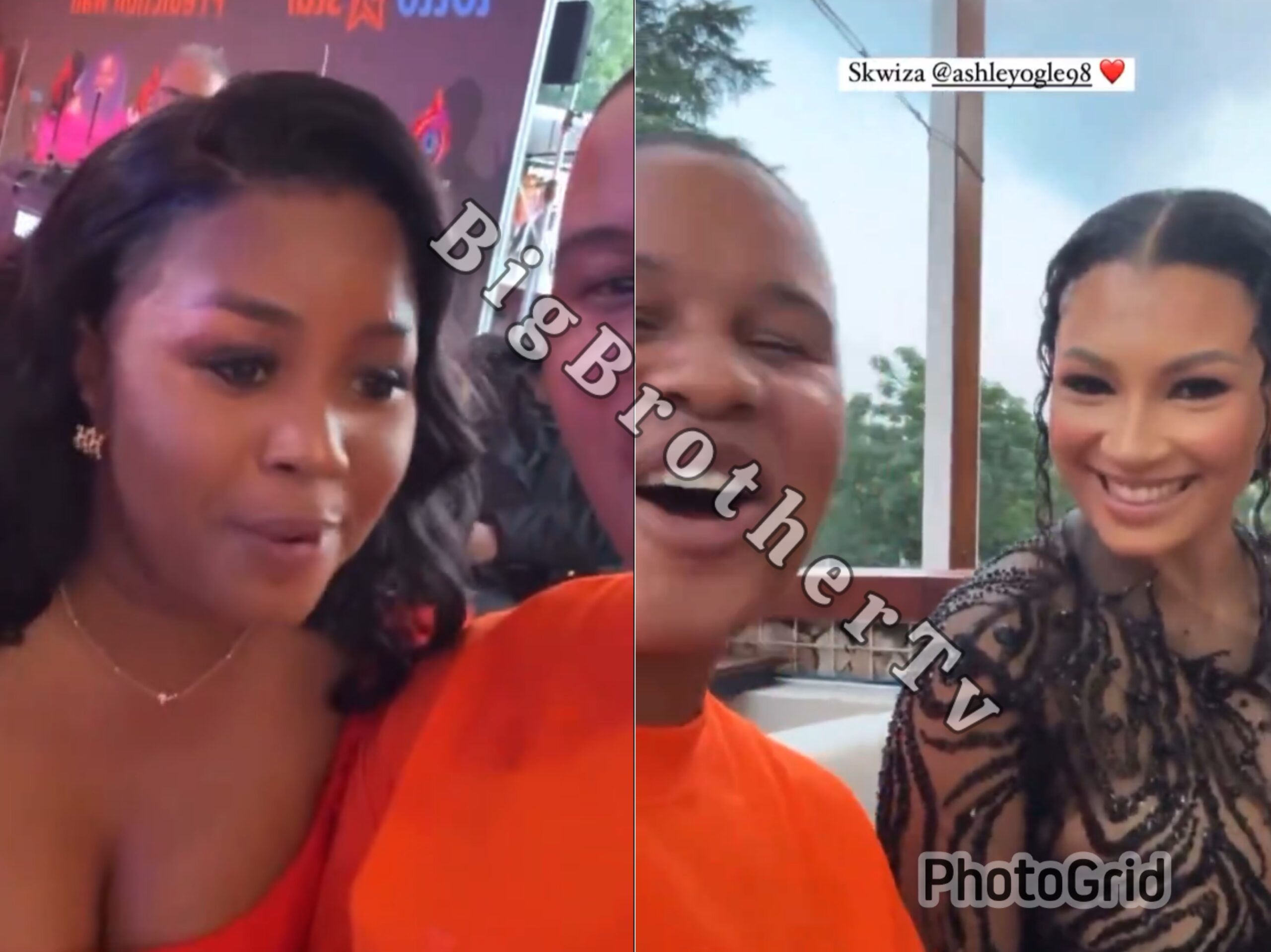 Ashley And Sweet Guluva Mum And Family At The Finale Watch Party ...