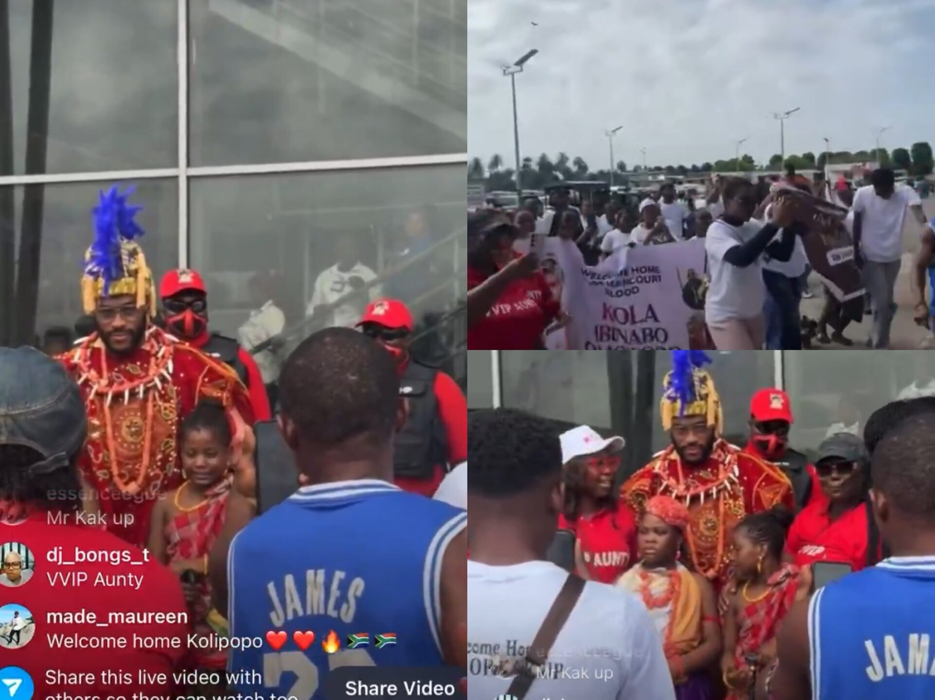 Kola Fans Welcome Him To Rivers State In Grand Style Ahead Of His ...